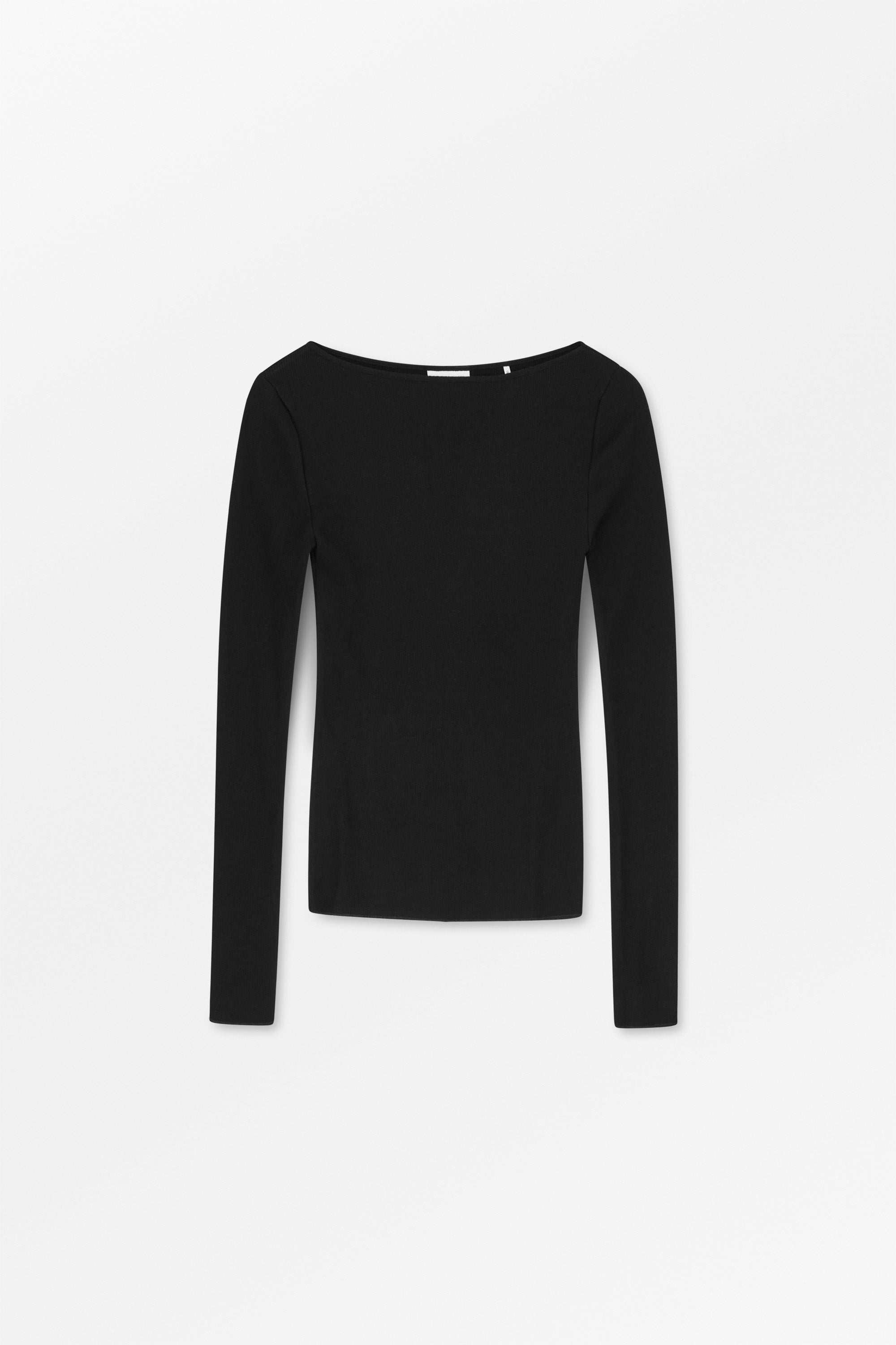 Amy wide neck blouse - Black – Skall Studio UK